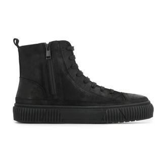 Kazar Nubuk-Sneaker mit hohem Schaft - - Shoes - Herren - Schwarzk - 46 EU