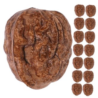Cabilock 20st&uuml;cke Teiliges K&uuml;nstliche Walnuss-deko Aus Robustem Und Abs Realistische Getrocknete Fr&uuml;chte Nachbildung Naturgetreue Kunstn&uuml;sse F&uuml;r Wohnraum Fotod