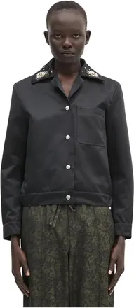 Wales Bonner Wales Bonner, Femme, Vestes, Noir, Taille: 42 FR Flora Jacket