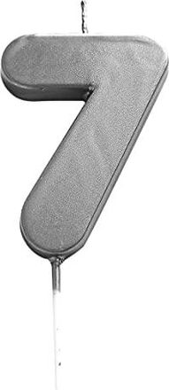 Ciao Italy Silber Zahlenkerze 7 (6 cm), 21457