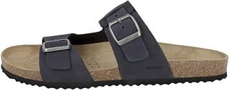 Geox Homme U Ghita B Sandale à glissière, Navy, 44 EU