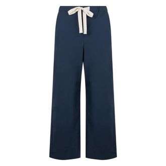 Max Mara Pantalon large - Femme - Pantalons - Bleu - Taille: 36 FR