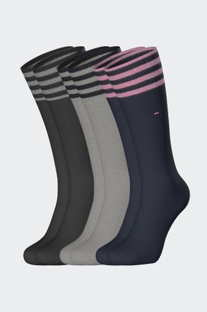Eden Park Lot De 3 Paires De Chaussettes &Agrave; Bords Ray&eacute;s En Coton Stretch