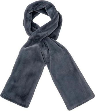 Generico &Eacute;charpe dhiver en peluche - Design en velours de coton de 140 cm, &eacute;charpe en coton pour femme, accessoire de poche avec fermeture &eacute;clair, enveloppe do