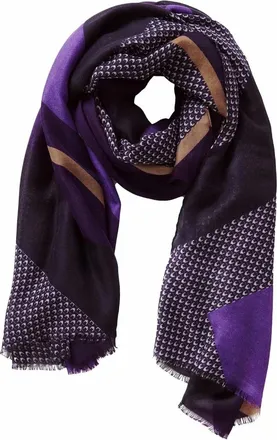 Betty Barclay Schal mit Grafikmuster und Fransen - - Accessories - Damen - Mehrfarbig - ONE SIZE