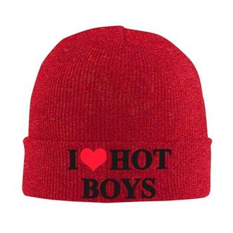 Generic Jadore Les Beaux Gar&ccedil;ons! Jadore Les Beaux Gar&ccedil;ons! Dr&ocirc;le Unisex Skull Cap Souple Bonnets Hiver Respirant Bonnet De P&ecirc;cheur pour Course &Agrave; Pied Jogging