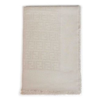 Fendi Zucca Jacquard Schal - - Accessories - Damen - Beige - ONE SIZE