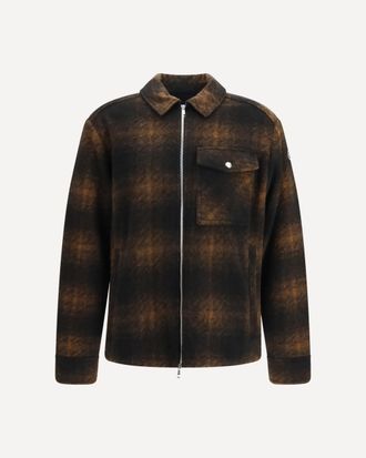 Moncler Embroidered flannel Shirt Male M