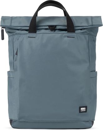 Roka London Camden J - Mochila de nailon reciclado, gris, L