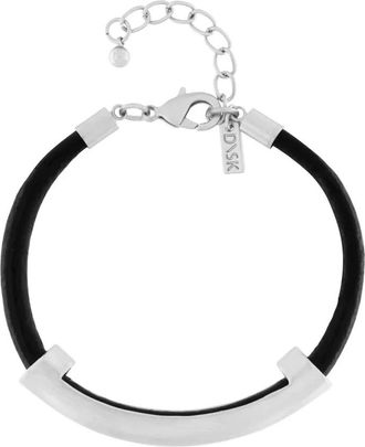 Dansk Copenhagen Nordisches Lederarmband - - Accessories - Damen - Schwarzk - ONE SIZE