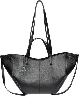 Luisa Vannini Schwarz Rindsledertasche