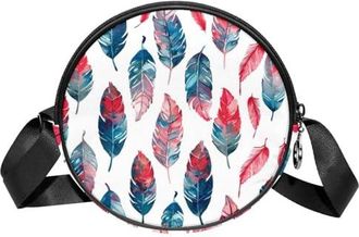 Generic Sac &agrave; bandouli&egrave;re Circle pour femme, petit sac &agrave; bandouli&egrave;re avec fermeture &eacute;clair et bretelles r&eacute;glables style d&eacute;contract&eacute; pour femmes et filles