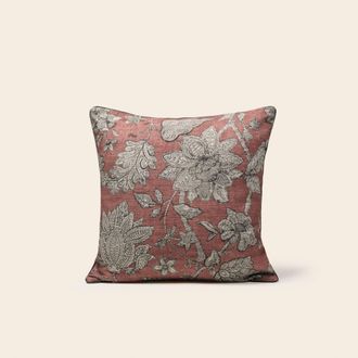 Madura Housse De Coussin Lilivati Terre battue et gris - ORANGE