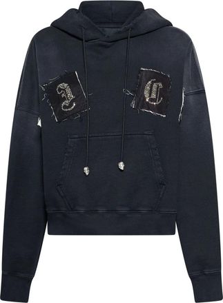 John Richmond Femme, Sweatshirts et sweats &agrave; capuche, Noir, Taille: 40 FR Sweat &agrave; capuche Contemporain