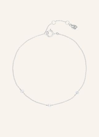 Leaf Armband Pure Triple Aus 18 Karat Wei&szlig;gold Mit Diamanten silber