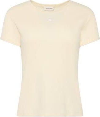 Calvin Klein T-shirt gaufr&eacute; en coton m&eacute;lang&eacute;