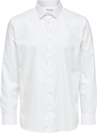 Selected Herren Slhregethan Shirt Ls Classic B Noos Hemd, Bright White, L EU