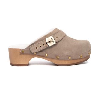Scholl Femme, Chaussures, Beige, Taille: 36 EU Mule Sabot en Bois