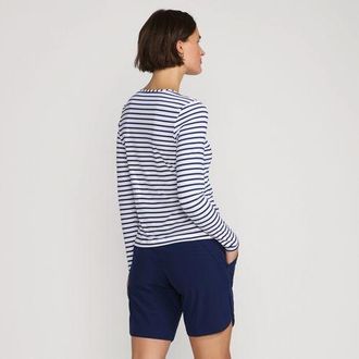 Lands End Badeshirt Print, Damen, Gr&ouml;&szlig;e:32-34 regular, Wei&szlig;, Nylon-Mischung, by Lands End