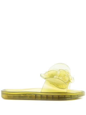 Y / Project x Melissa claquettes à fleurs - Vert