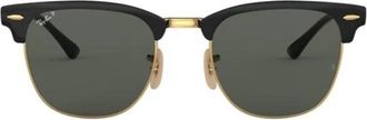 Ray-Ban unisex, Accessoires, Noir, Taille: 51 MM Clubmaster Metal Lunettes de soleil