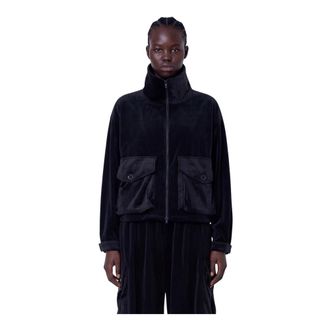 Yohji Yamamoto Velvet Corduroy Utility Blouson - - Jackets - Damen - Schwarzk - S