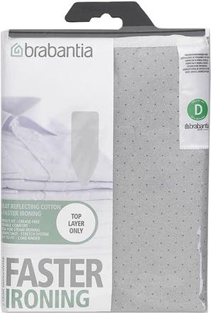 Brabantia 264528 Baumwollbezug 135 x 45 cm mit Metallbeschichtung und 2 mm Schaumstoff