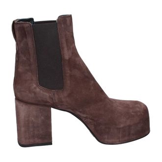 Moma Wildleder-Stiefeletten - - Shoes - Damen - Braun - 37 EU