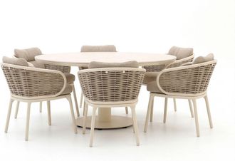 Apple Bee Pine Key/Melville &oslash; 160 cm Gartenm&ouml;bel-Set 7-teilig