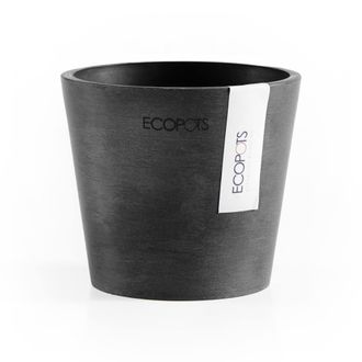 Ecopots Amsterdam 10,5 Blumentopf - L 10,5 cm x H 9,2 cm - Innen- und Au&szlig;enbereich