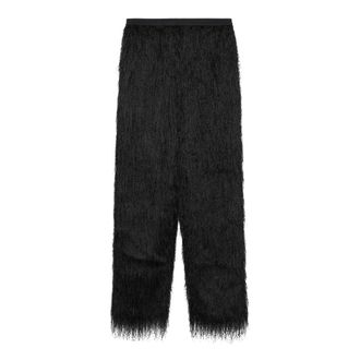 Loulou Studio Schwarze Polyesterhose - - Trousers - Damen - Schwarzk - S