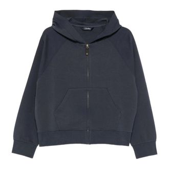 Max Mara Femme, Sweatshirts et sweats &agrave; capuche, Bleu, Taille: 40 FR Jour Zip Sweat &agrave; capuche
