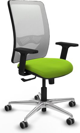 Piqueras y Crespo Zulema Computerstuhl mit 2D-Armen, h&ouml;henverstellbare Lendenwirbelst&uuml;tze, ausgestattet mit 3 Positionen und Schneideschaum, Wei&szlig;/Pistazie