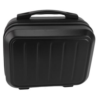 Generic 14-Zoll-Kosmetiktasche, ABS-Make-up-Tasche f&uuml;r Damen-Reise-Toilettenartikel, Stilvolles, Modernes Design mit Mehreren F&auml;chern (Schwarz)