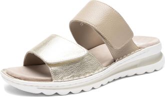 Ara Damen Tampa Slipper, Platin,Sand, 37 EU