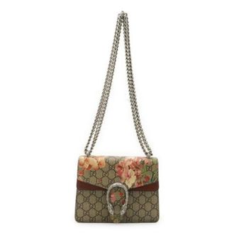 Gucci Sac bandouli&egrave;re cha&icirc;ne Dionysus GG Blooms en toile enduite Pre-owned - Femme - Pre-owned - Beige - Taille: ONE Size