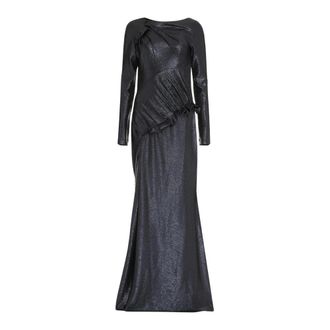 Talbot Runhof Metallic Jacquard Gown - - Dresses - Damen - Blau - 2XS