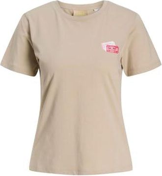 Jack & Jones Jxcarly Reg Fit SS Tee JRS, Gris Plume, L Femme, Gris Plume, Large