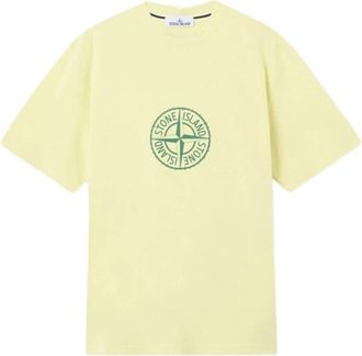 Stone Island Homme, Tops, Jaune, Taille: L Stone Island T-shirts et Polos Jaune