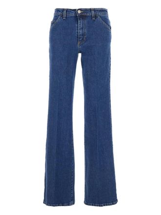 Merci Jeans mit Logo-Patch - Blau