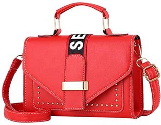 Generic Sac à bandoulière décontracté pour femme, sac à bandoulière réglable, petit sac carré, sac à bandoulière pour appareil photo, Rouge, Taille unique