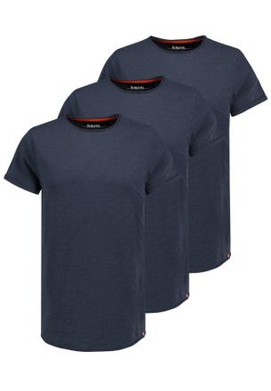 Sublevel T-Shirt Kurzarm Rundhals 3er Pack (3-tlg) 3er Pack Basic T-Shirt
