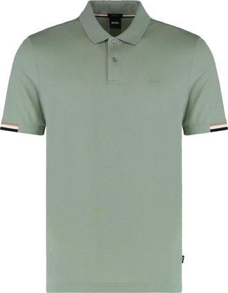 HUGO BOSS Homme, Tops, Vert, Taille: L Polo Doux et Respirant