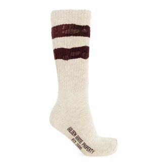 Golden Goose Cotton Socks - - Underwear - unisex - Beige - S