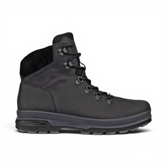 Ecco Ecco Herren Schwarze Leder-Wasserdichte Schn&uuml;rstiefel - Rugged Track 25