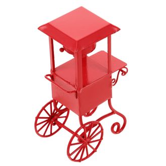 NUOBESTY Kleiner Popcornmaschine mit R&auml;dern Tragbares Miniatur Kino Dekor EIN Knopf Bedienung Schnellheiztechnik f&uuml;r Heimkino und Snack Deko