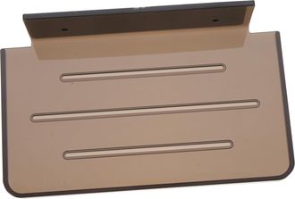 Heallily Badezimmer-Aufbewahrungsregal aus Kunststoff, Wandmontage, selbstklebend, ABS-Regal für Zahnbürsten, Tassen und Toilettenartikel, platzsparender Organ