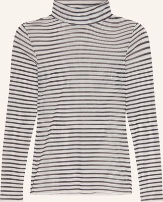 Darling Harbour Darling Harbour Longsleeve Aus Mesh schwarz