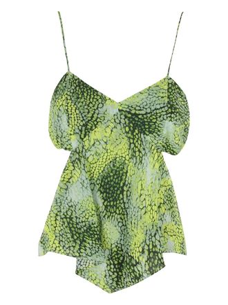 Iro caraco à pois - Vert