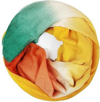 Glamexx24 Foulard Femme Léger Longue écharpe Loop Écharpe Chiffon Plusieurs couleurs - Multicolore - Taille unique
